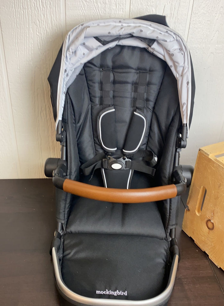 Mockingbird 2nd Seat Kit With Extendable Canopy, 2020, Black