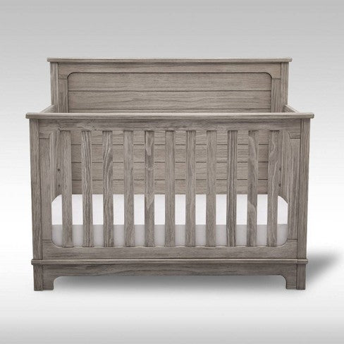Simmons Kids Slumber Time 4-in-1 Convertible Crib With Newton Baby Mat