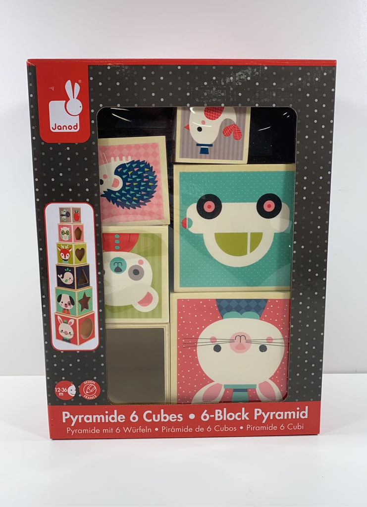 Janod 6-block Pyramid Cubes