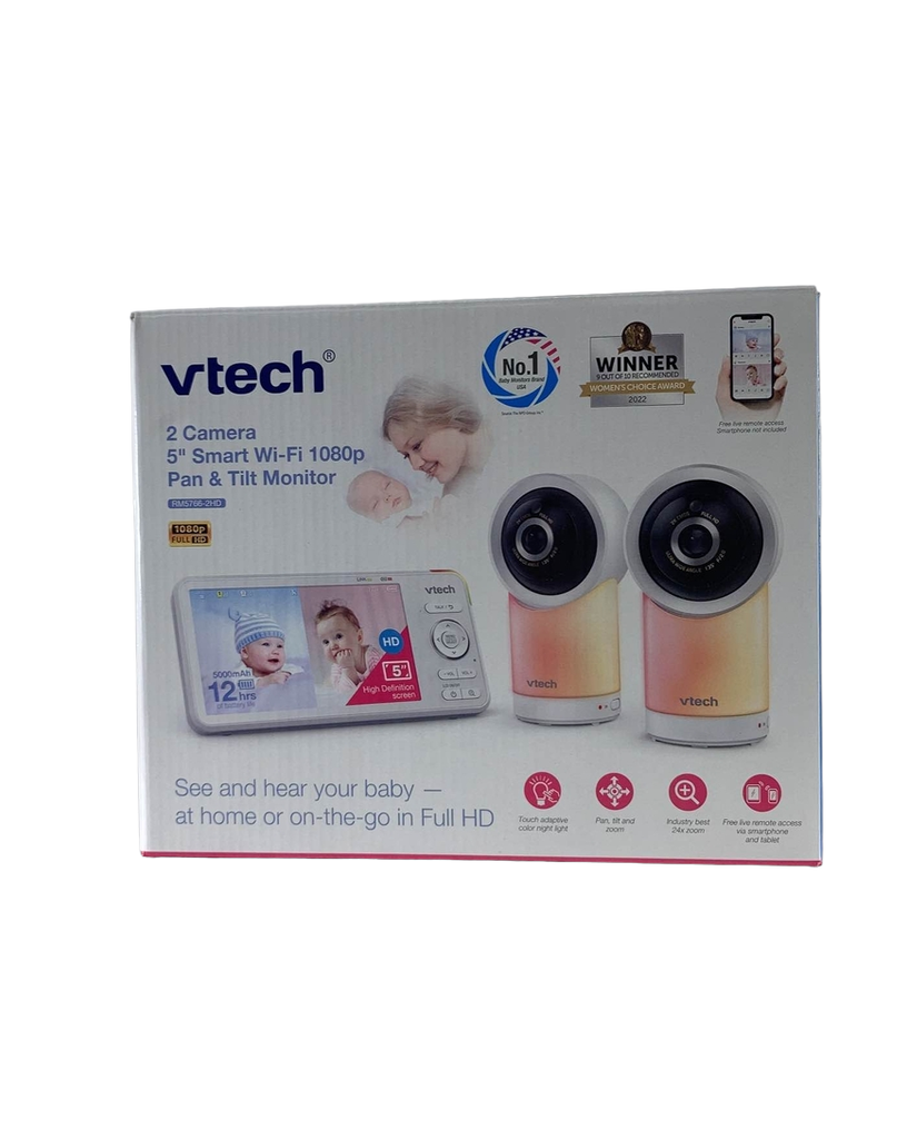 VTech 5” Smart Wi-Fi 1080p Pan & Tilt Monitor RM5766-2HD