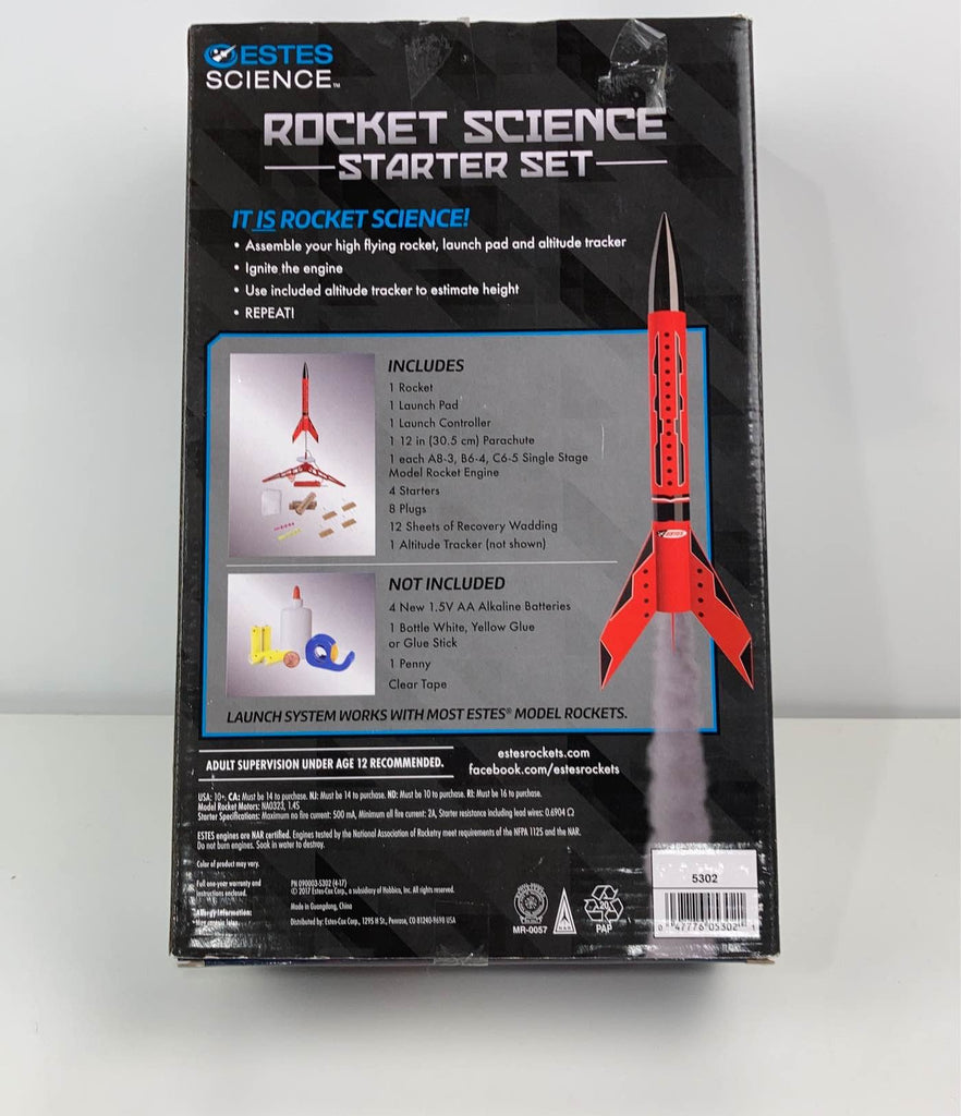 Estes Rocket Science Flying Model Rocket Starter Set
