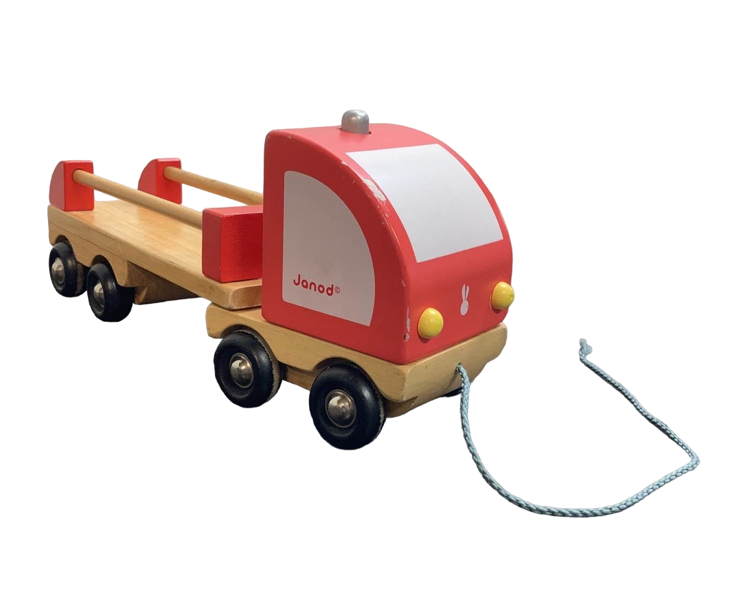 Janod Pull String Car Carrier — GoodBuy Gear