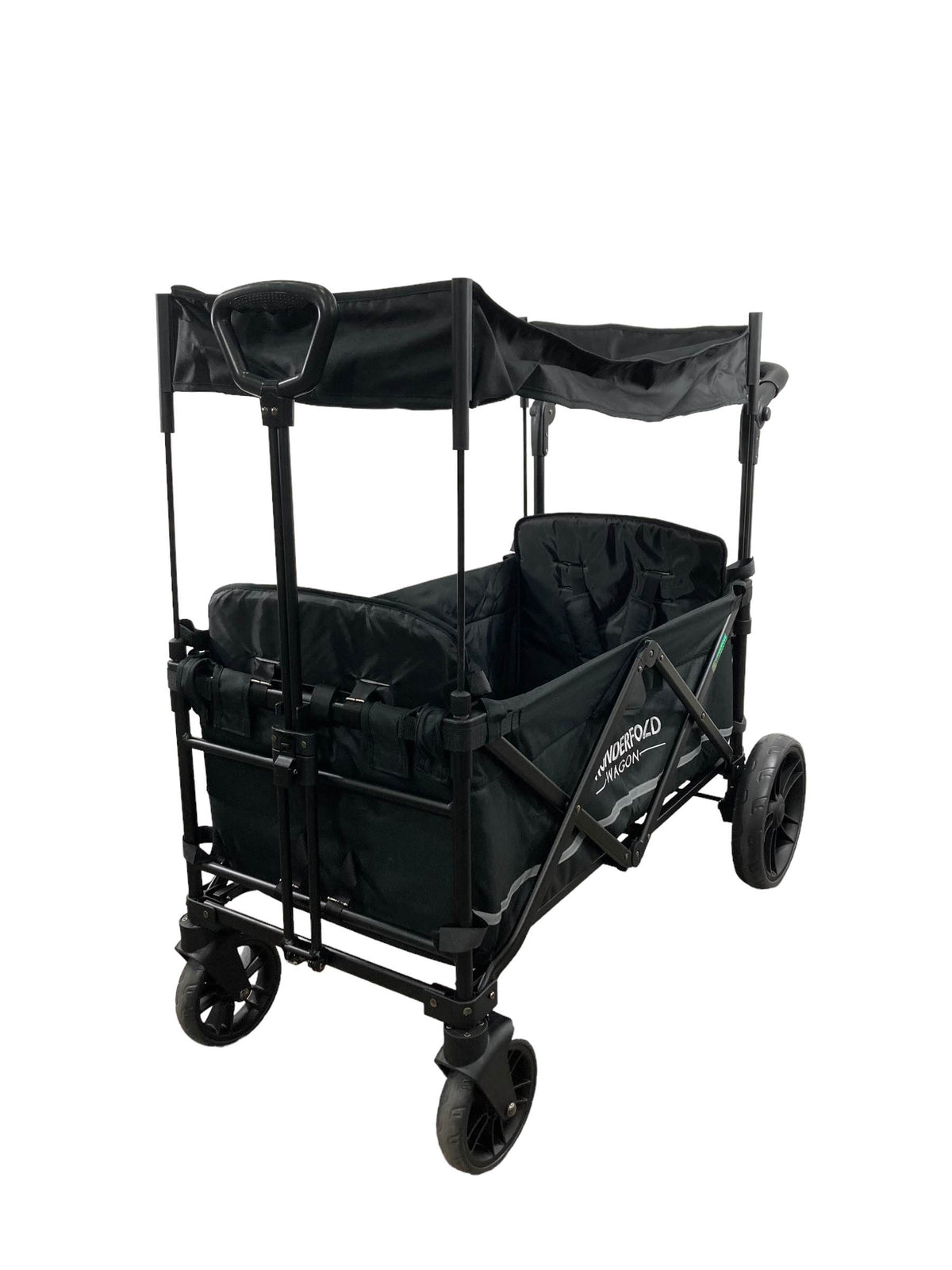 Wonderfold X2 Push + Pull Double Stroller Wagon, 2021, Black — GoodBuy Gear
