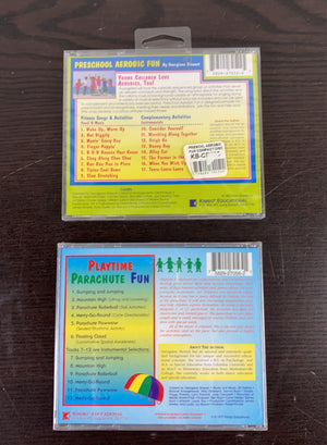 Kimbo Educational Preschool Aerobic Fun & Playtime Parachute Fun Cd’s