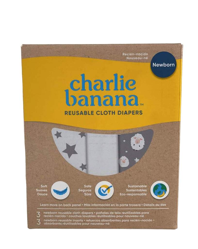 Charlie Banana Cloth Diapers, Newborn, Night Nite