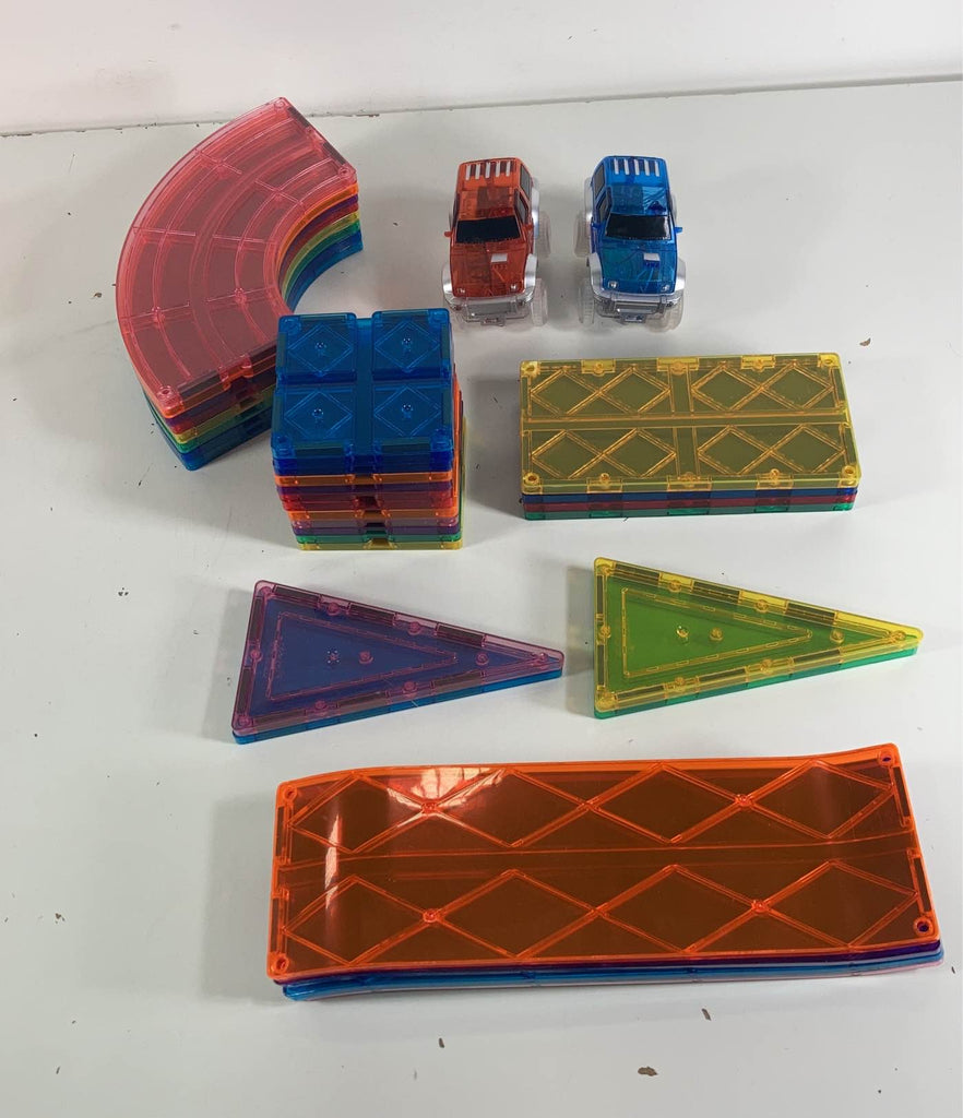 Picasso Tiles Magnet Building Tiles, Racetrack Set