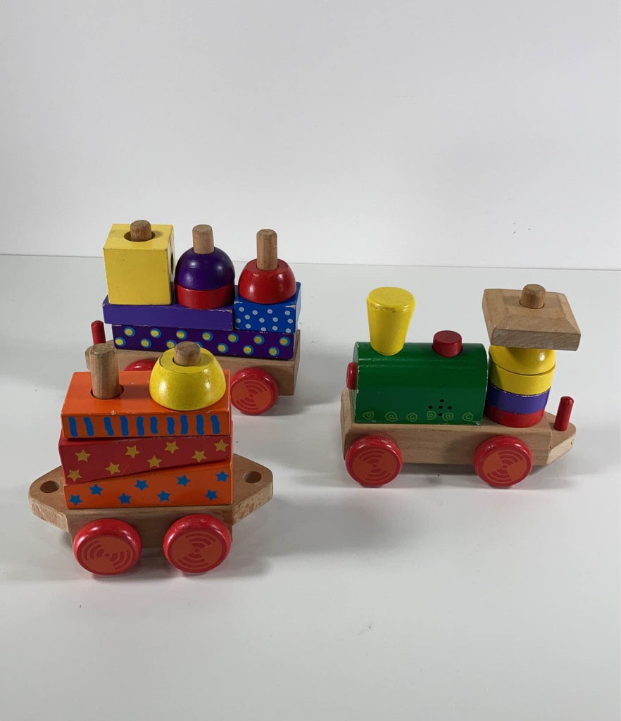 Wooden Stacking Train Set