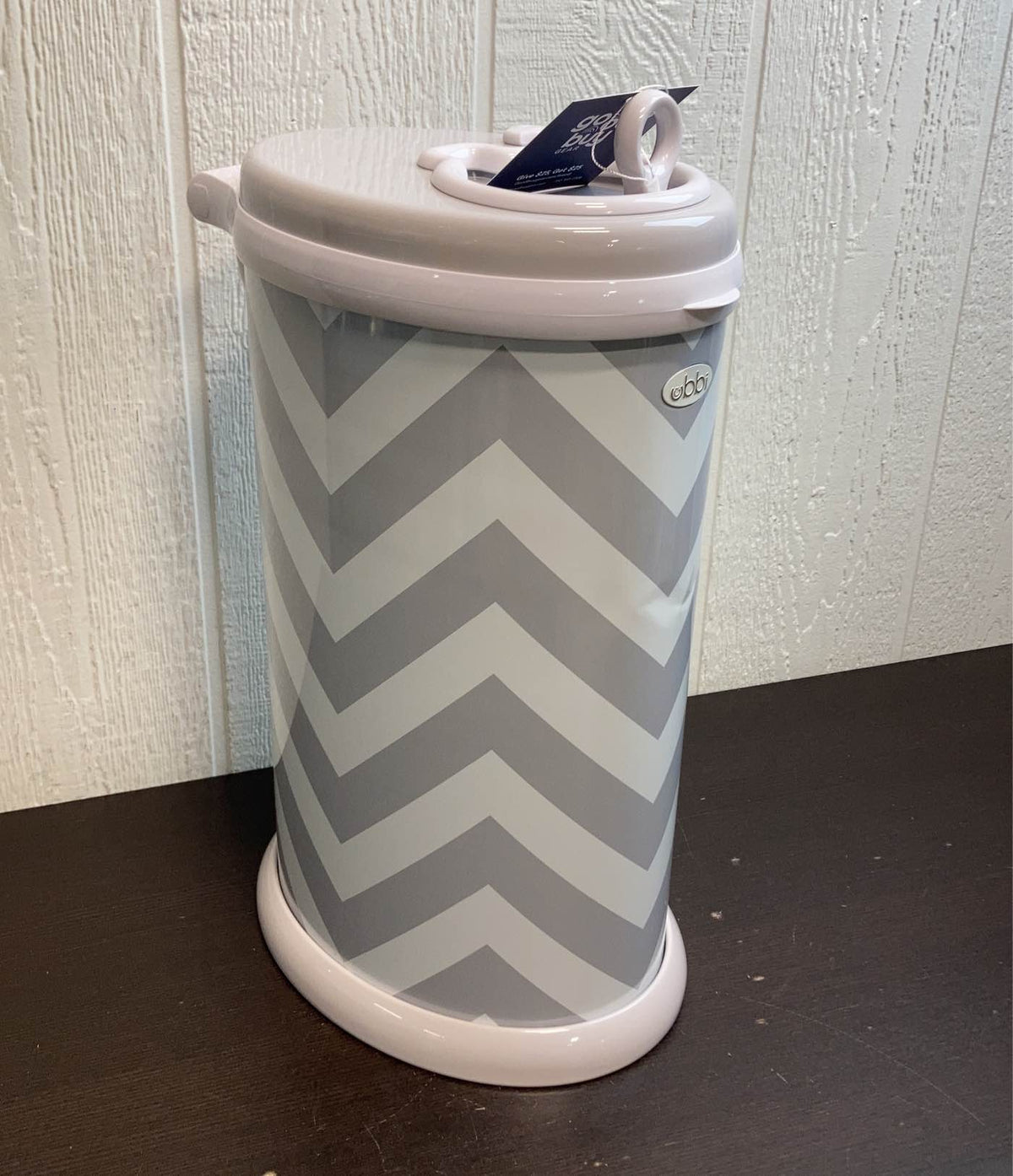 Ubbi Diaper Pail, Grey Chevron — GoodBuy Gear
