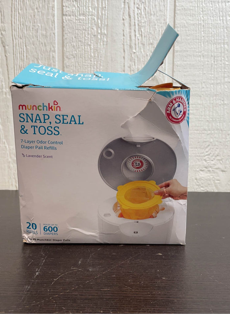 Munchkin Arm & Hammer Snap, Seal & Toss Diaper Pail Refills