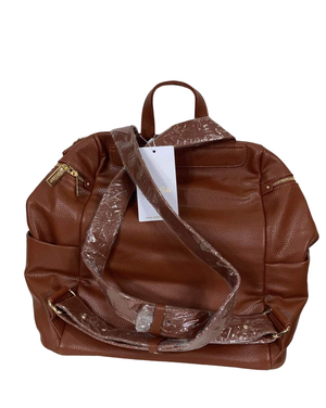 Luli Bebe Monaco Diaper Bag Large, Caramel Brown