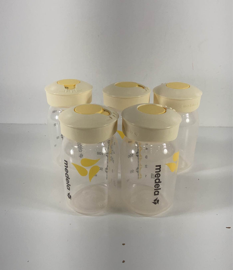 Medela Breast Milk Collection and Storage Bottles with Solid Lids