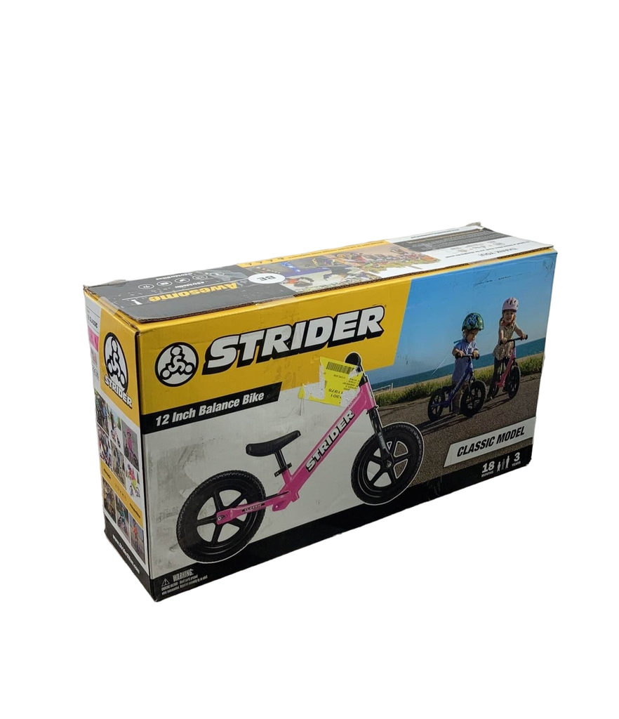 Strider Balance Bike 12” Classic, Pink