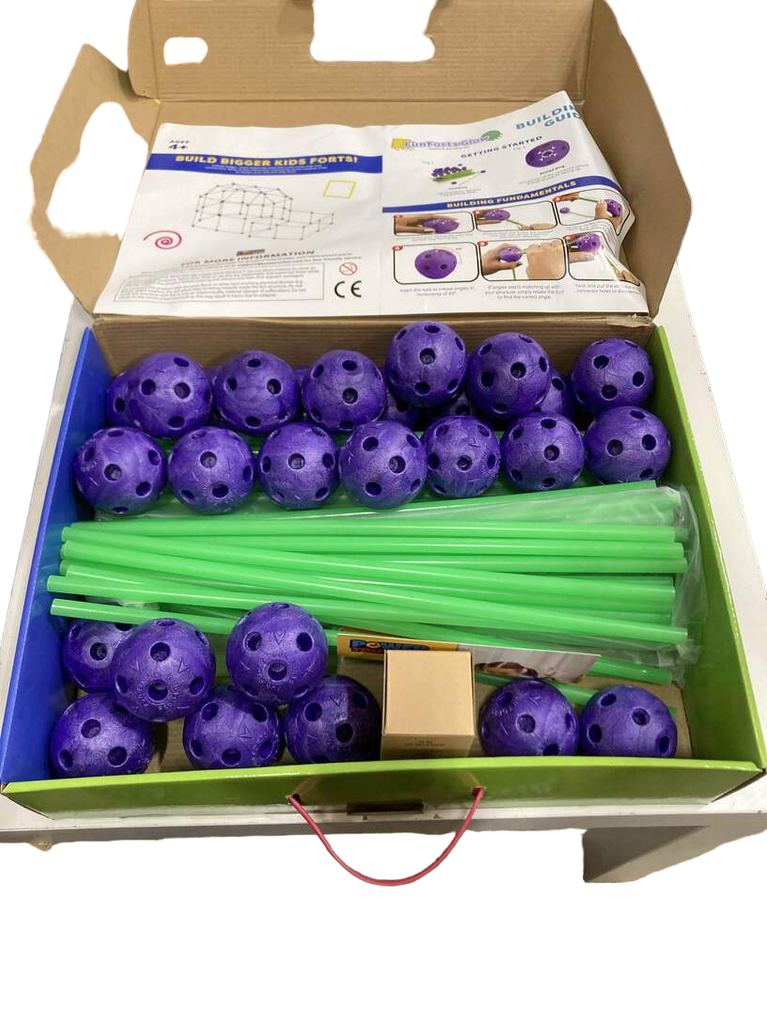 Power Your Fun Fun Forts Glow Fort Building Kit, 81 Pieces