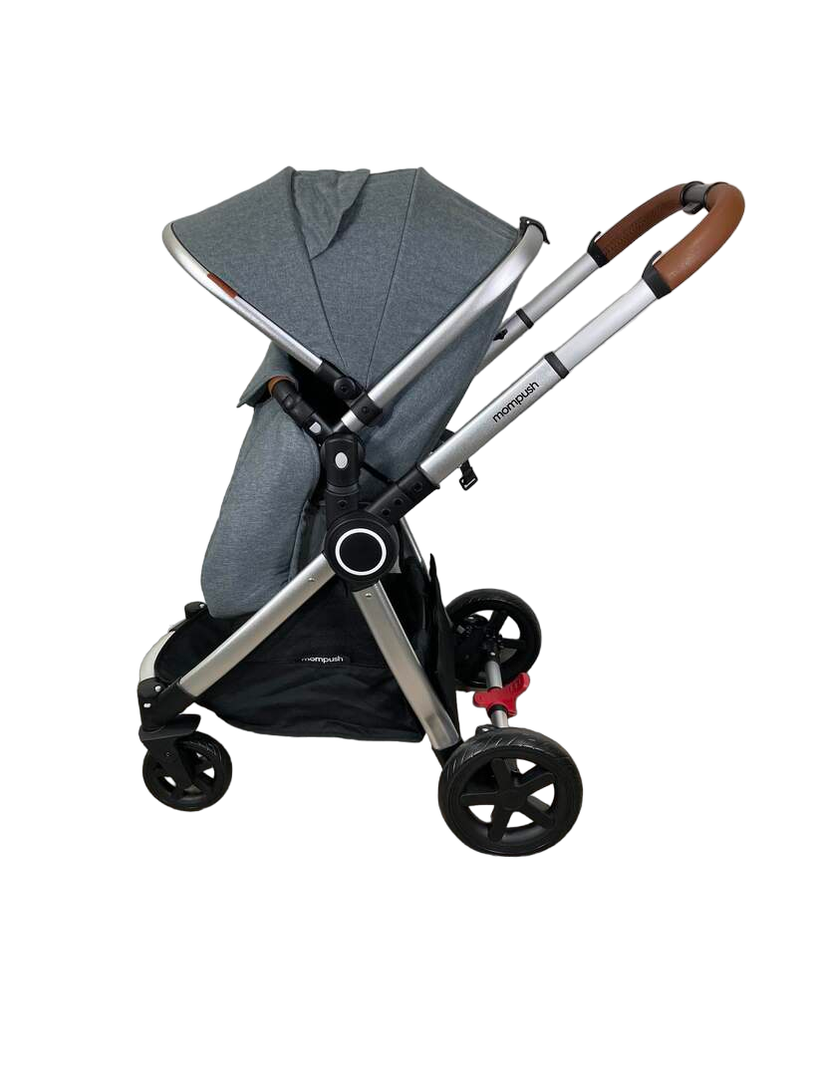 Mompush Ultimate 2 Baby Stroller with Bassinet, 2022, Grey with Silver ...