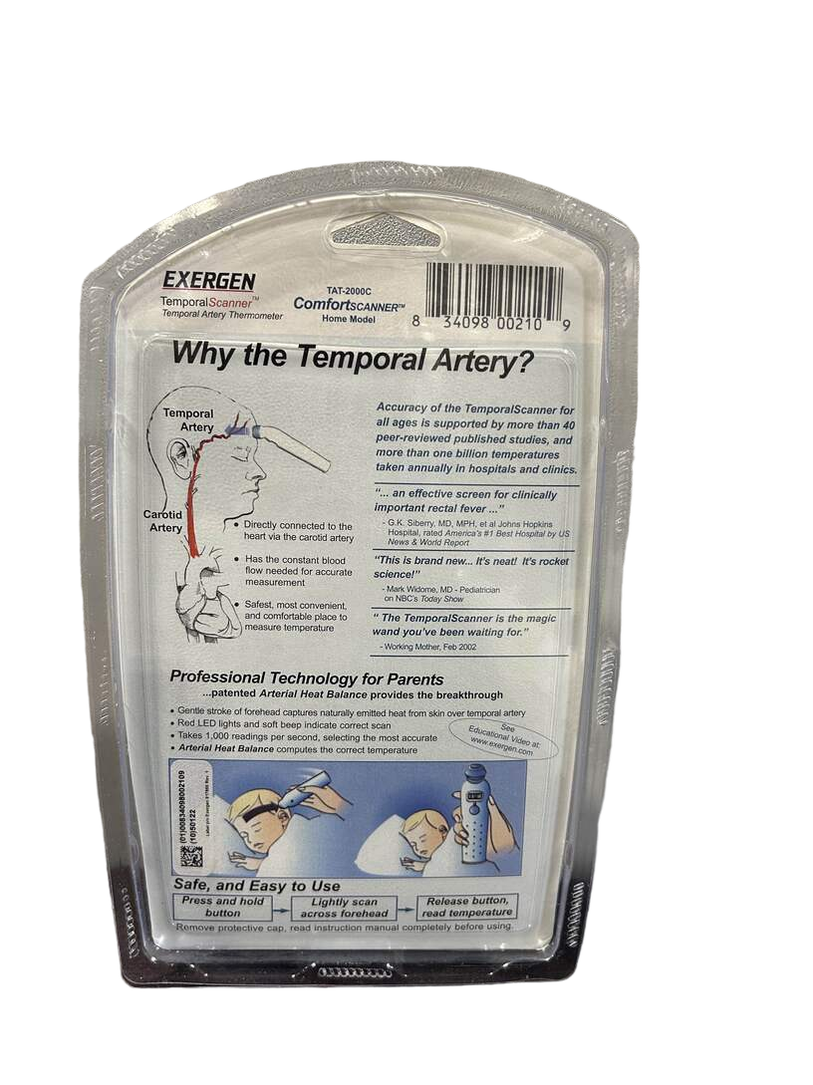 Exergen Temporal Scan Forehead Artery Thermometer — GoodBuy Gear