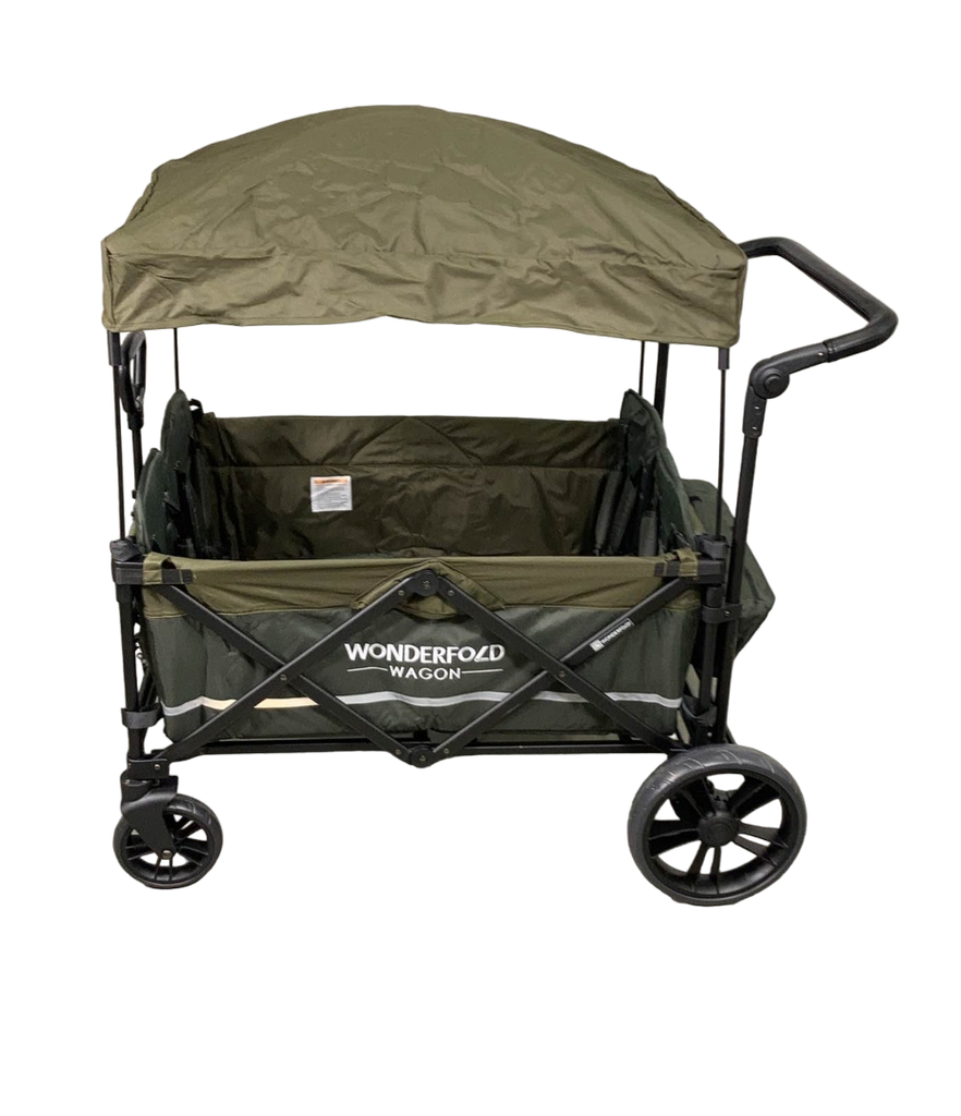Wonderfold X4 Push & Pull Quad Stroller, 2022, Woodland Green
