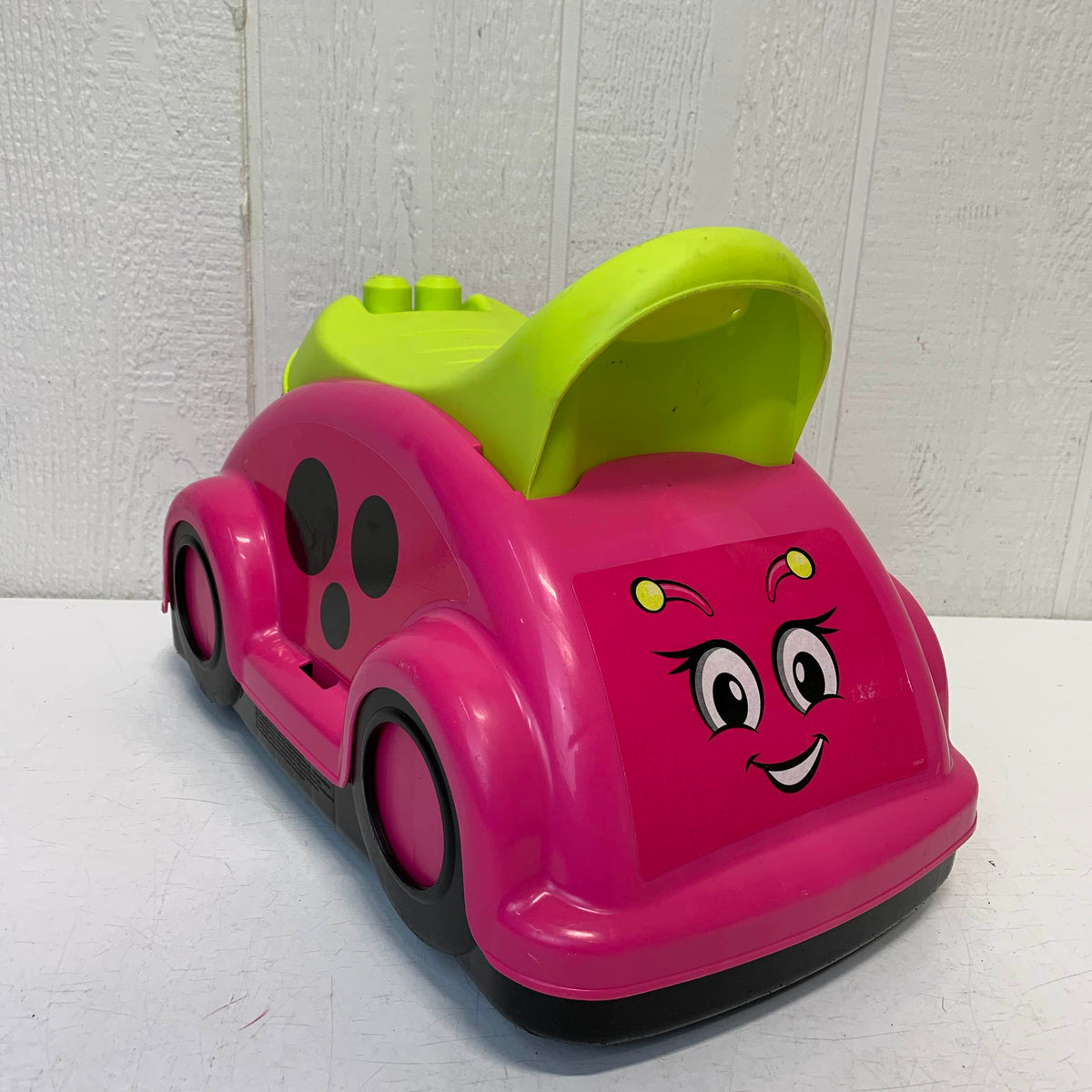 Mega Bloks Ride-On Whirl ‘n Twirl Race Car, Pink — GoodBuy Gear