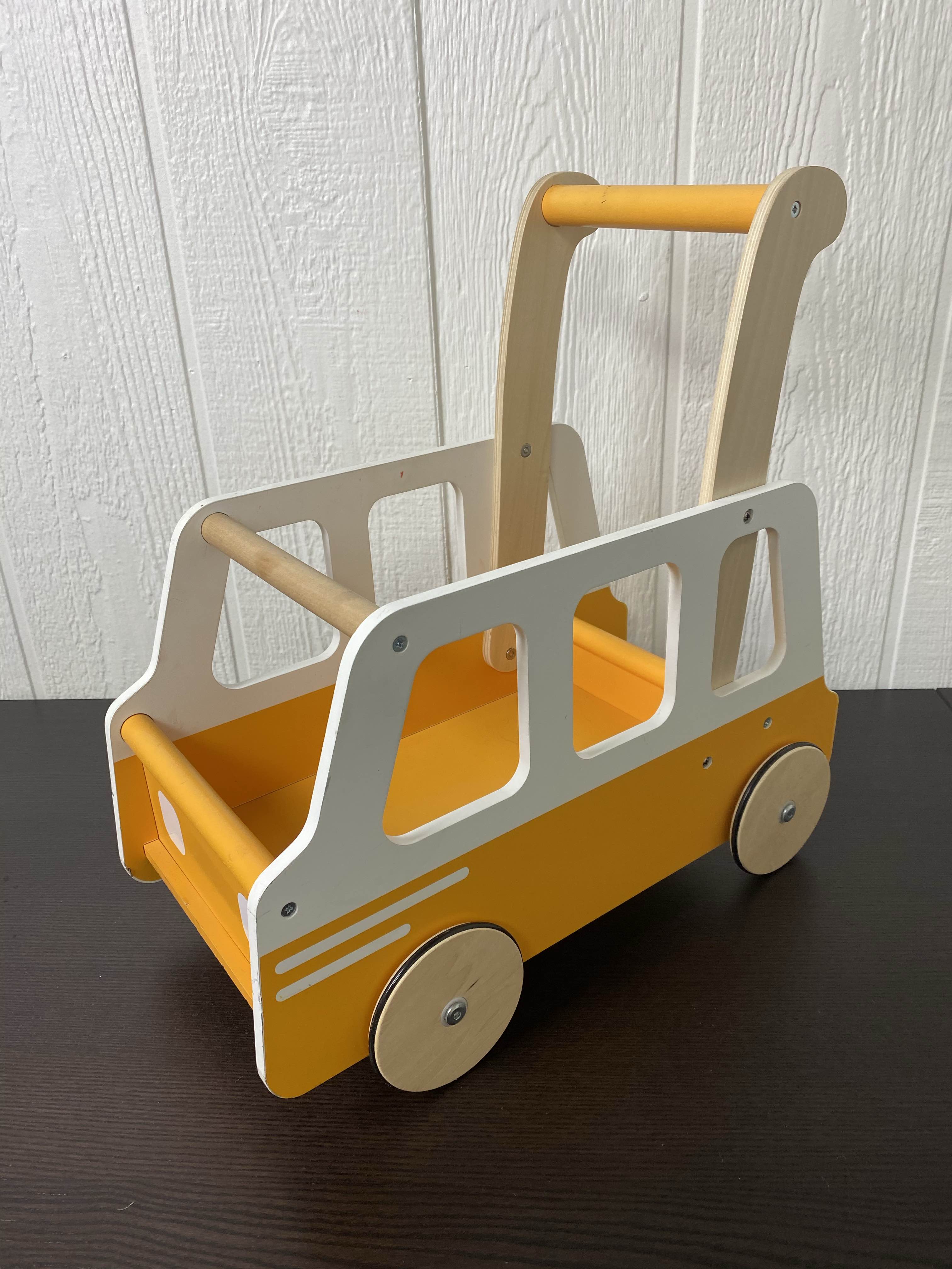 LINE Push Wooden School Bus