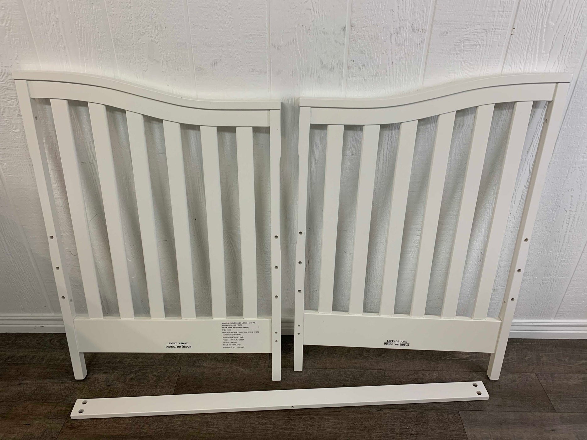 Munire Kingsley Brunswick 4-In-1 Convertible Crib, With Full Size Conv ...