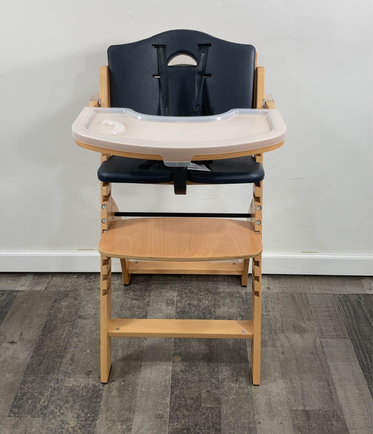Abiie Beyond Junior Y Wooden High Chair, Natural/Black Pearl — GoodBuy Gear