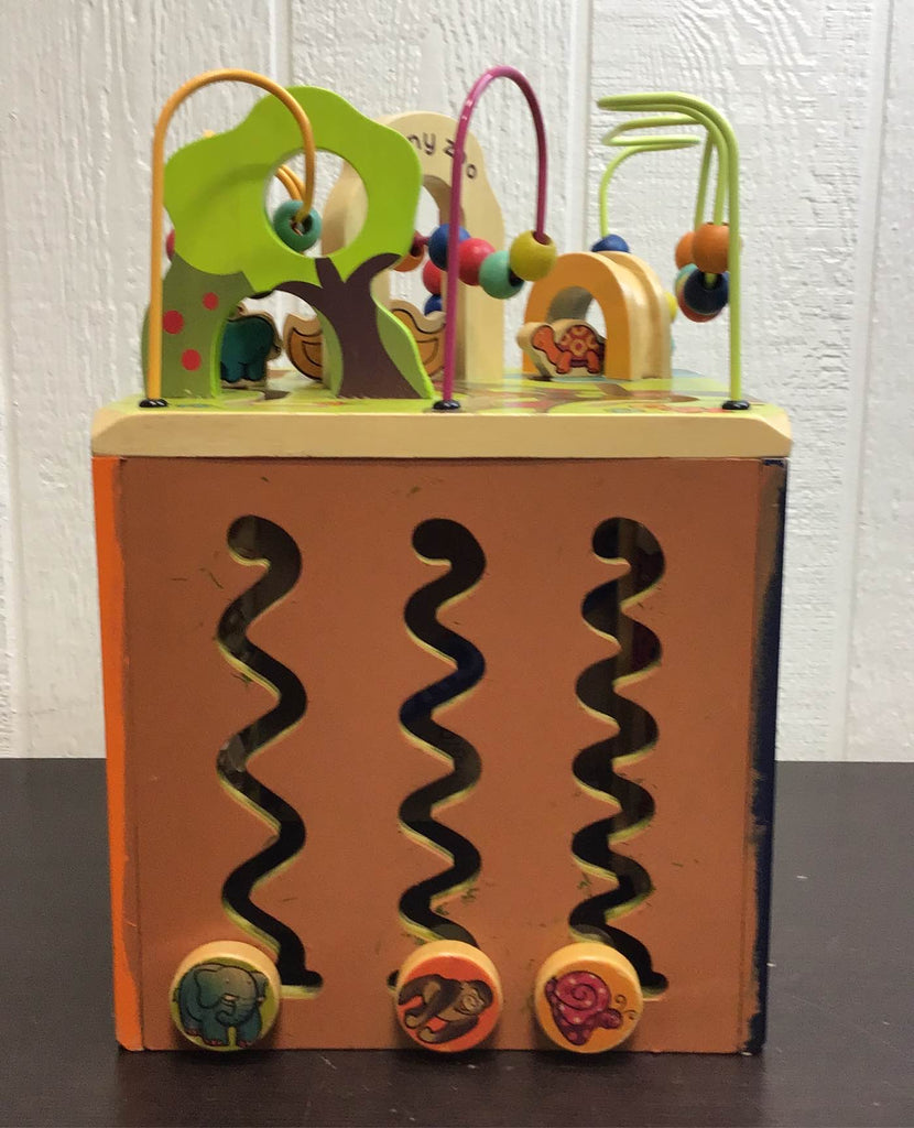 B. toys Zany Zoo Wooden Activity Cube