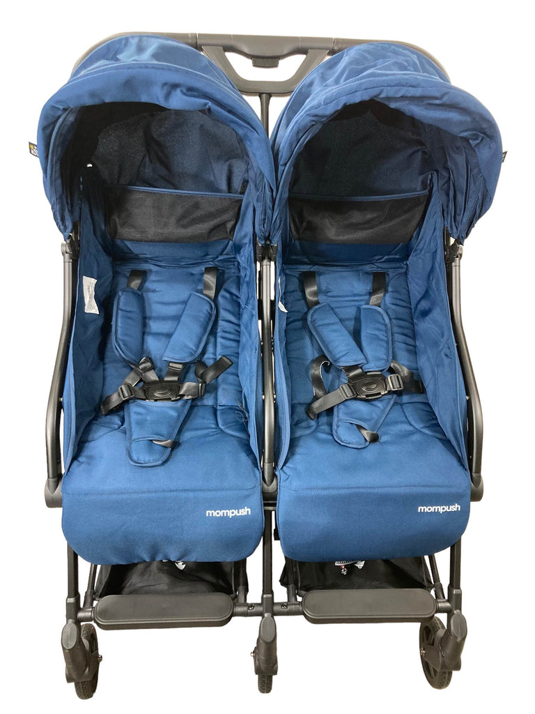 Mompush Lithe Double Stroller, Navy, 2021