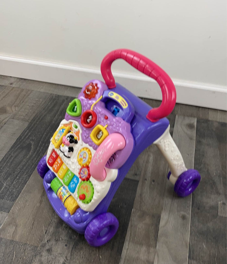 VTech Sit-To-Stand Learning Walker, Pink & Purple