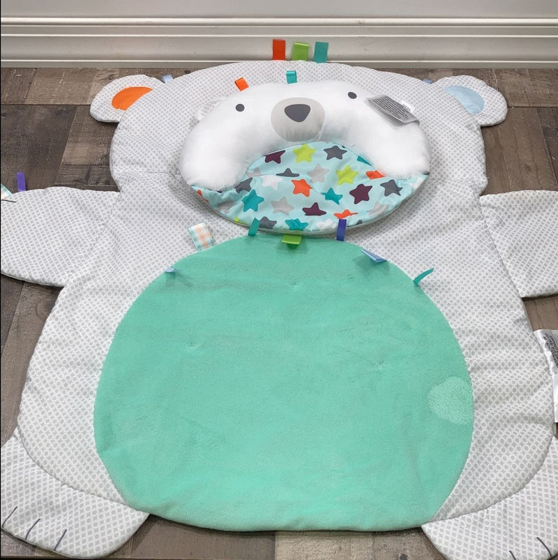 Bright Starts Tummy Time Prop & Play Mat, Bear
