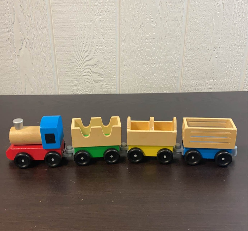 Melissa & Doug Wooden Farm Train Set