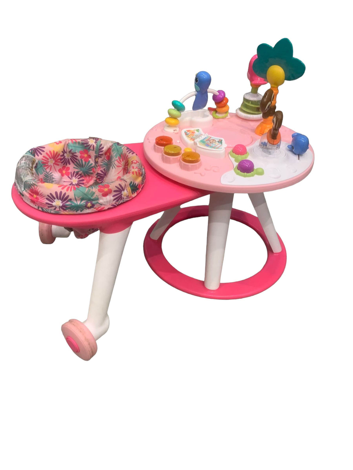 Bright Starts Around We Go 2-In-1 Activity Center, Pink — GoodBuy Gear