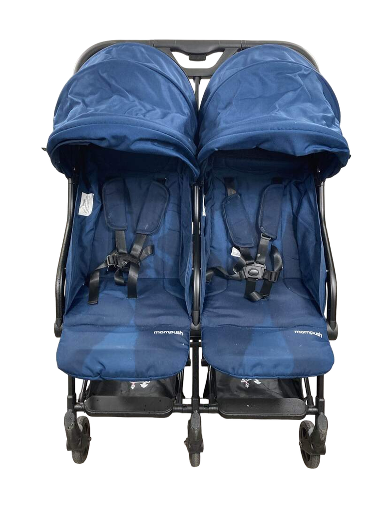 Mompush Lithe Double Stroller, Navy, 2021