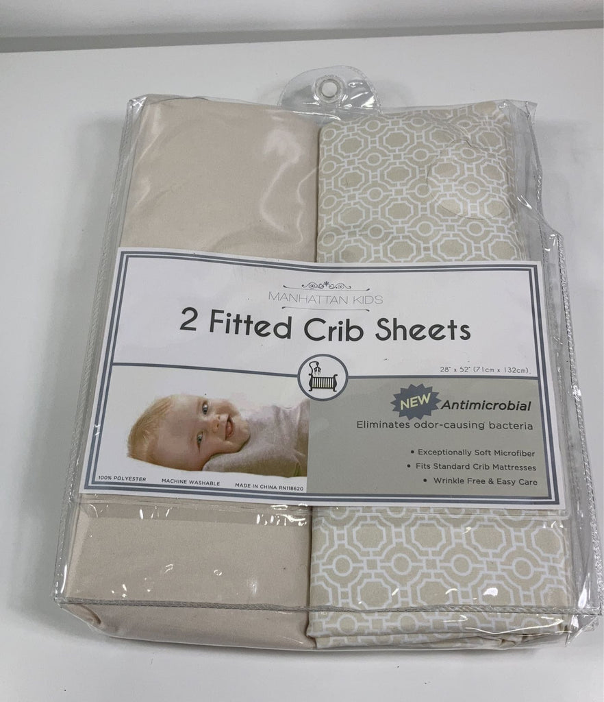 BUNDLE Fitted Crib Sheets, 2 Packs of 2