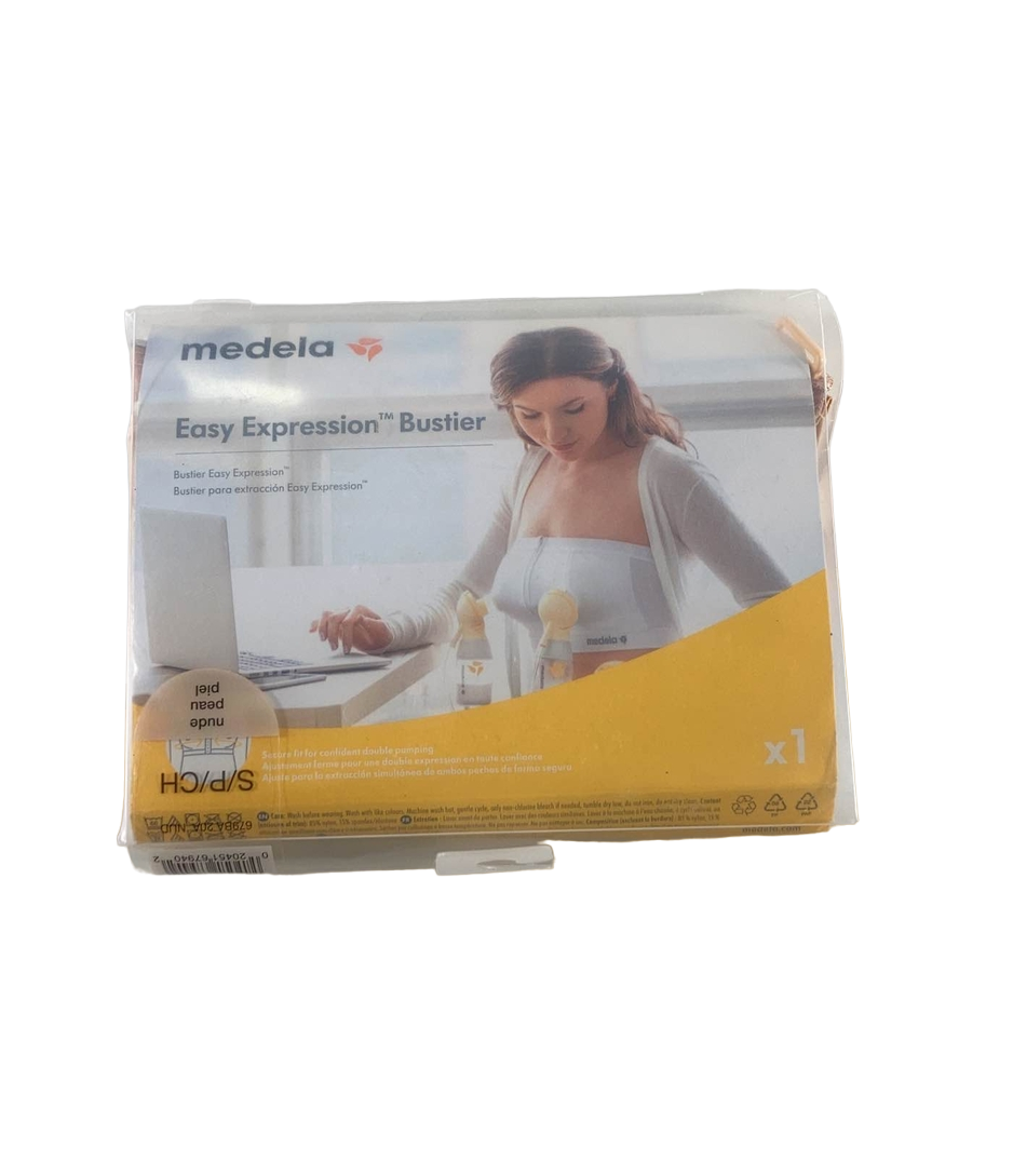Medela Easy Expression Hands Free Pumping Bra Bustier, Small, Nude ...