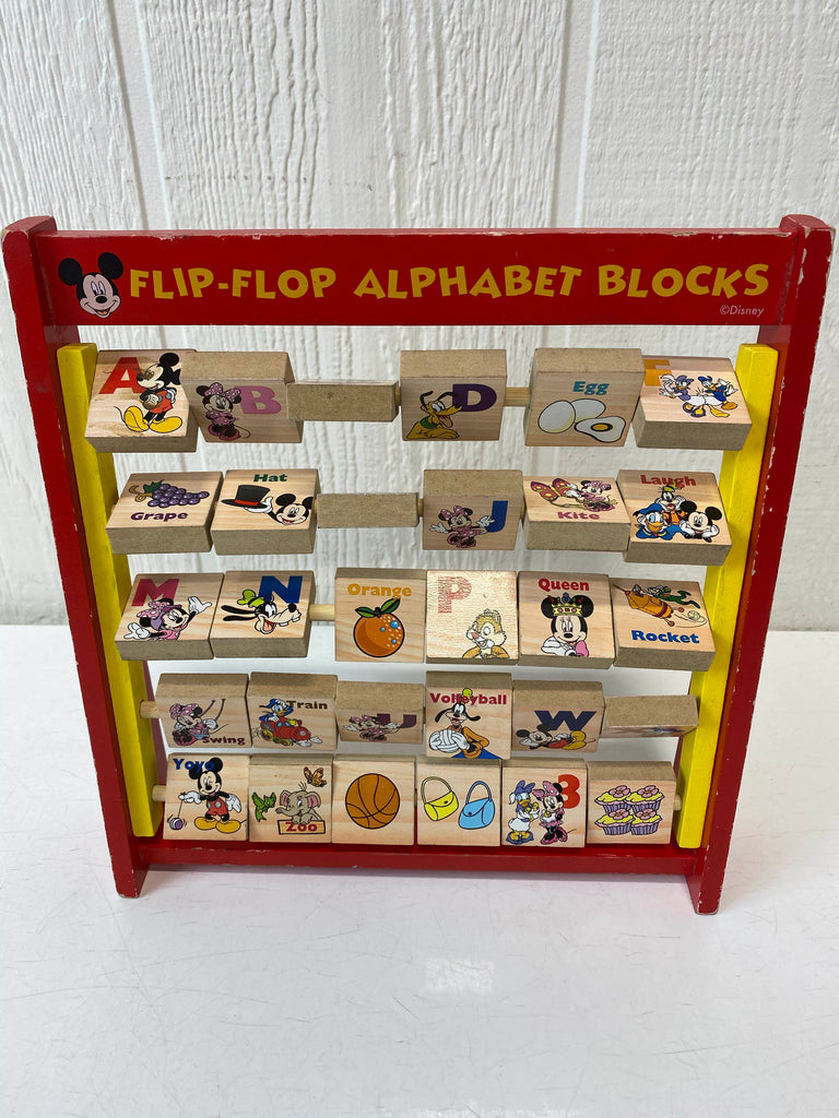 Disney Flip Flop Alphabet Blocks