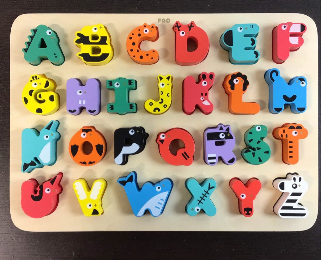 FAO Schwarz Learning Letters Animal Alphabet Board