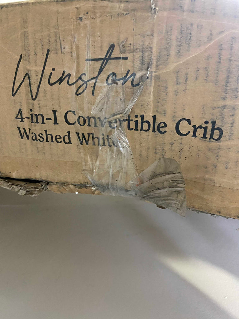 Million Dollar Baby Winston 4-in-1 Convertible Crib, Washed White