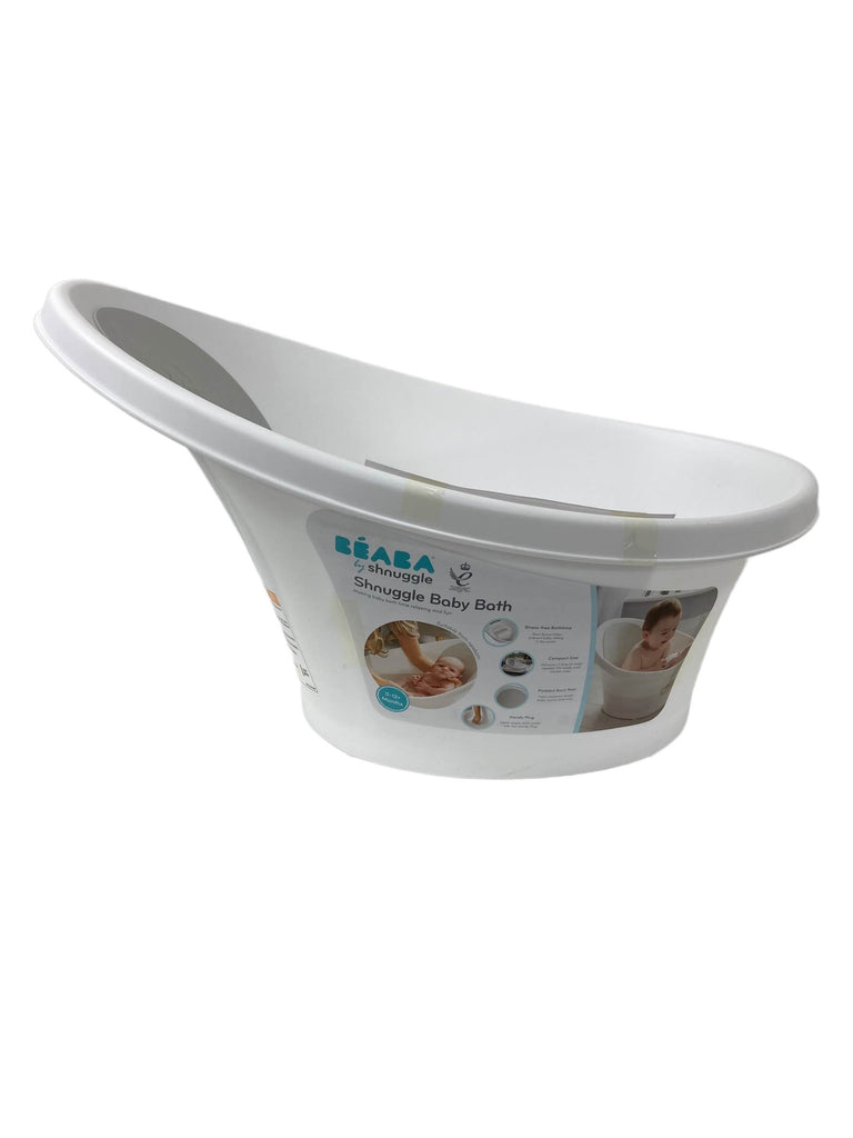 Beaba Shnuggle Baby Bath, White & Grey