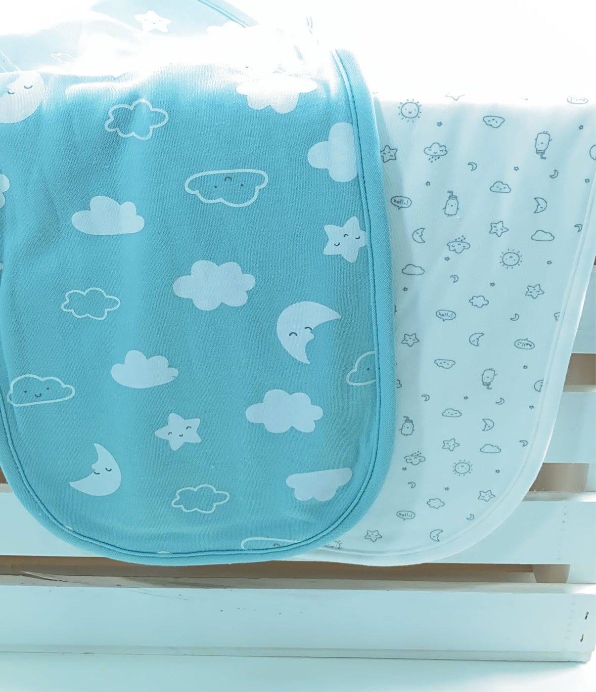 Carter's Burp Burp Cloth Set 4pk, White/Blue — GoodBuy Gear