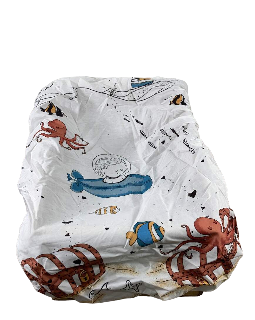 JumpOff Jo Fitted Bassinet Sheet, Octopus Treasure — GoodBuy Gear