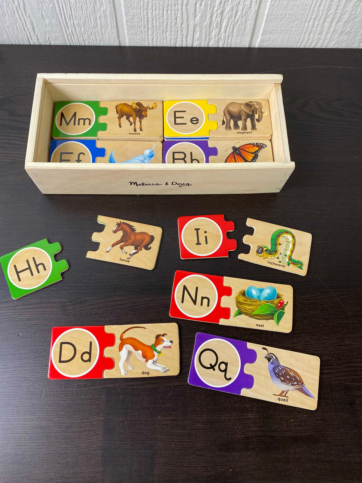 Wooden Letter Puzzles Ages 4 Melissa & Doug Alphabet Wooden Puzzles ...
