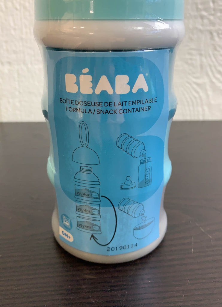 Beaba Stacked Formula Milk Containers and Clip Portions