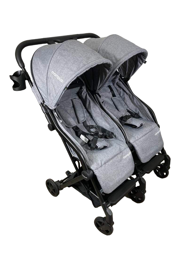 Mompush Lithe Double Stroller, 2022, Grey — GoodBuy Gear