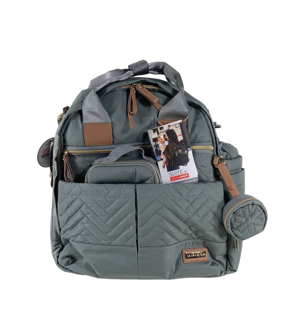 Skip Hop 6-in-1 Diaper Bag Backpack Suite, Dove — GoodBuy Gear
