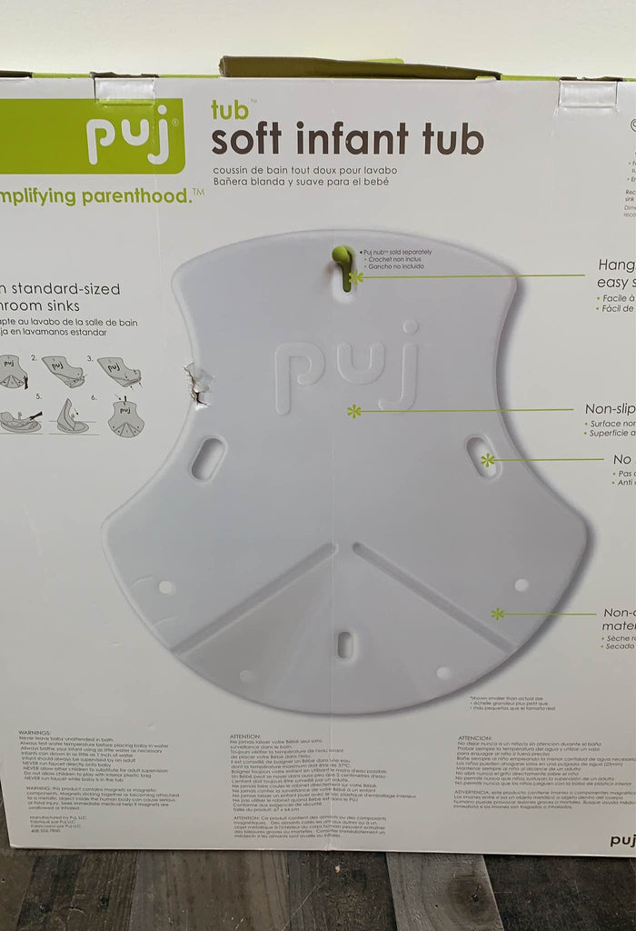 Puj Foldable Baby Bathtub, White