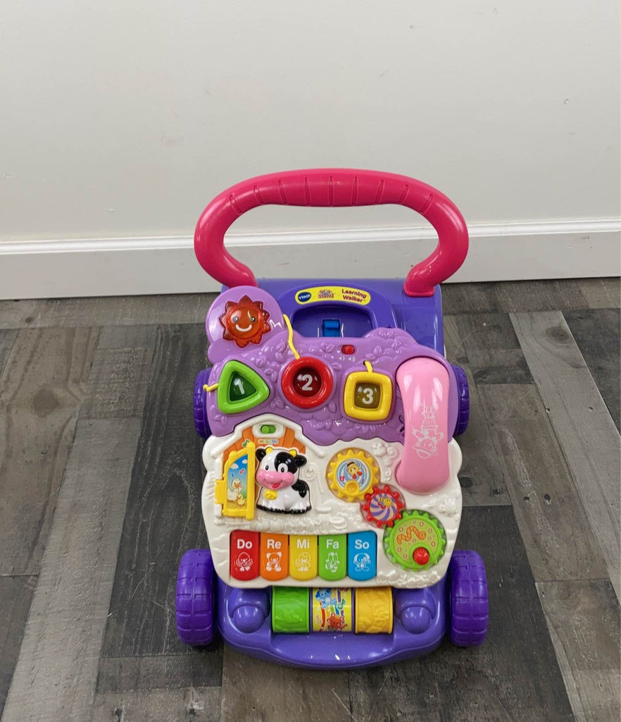VTech Sit-To-Stand Learning Walker, Pink & Purple