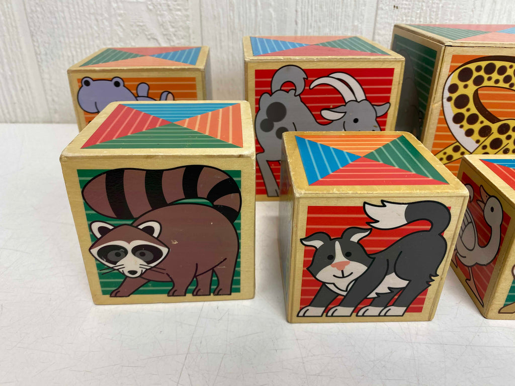 Melissa & Doug Wooden Nesting Blocks, Animals