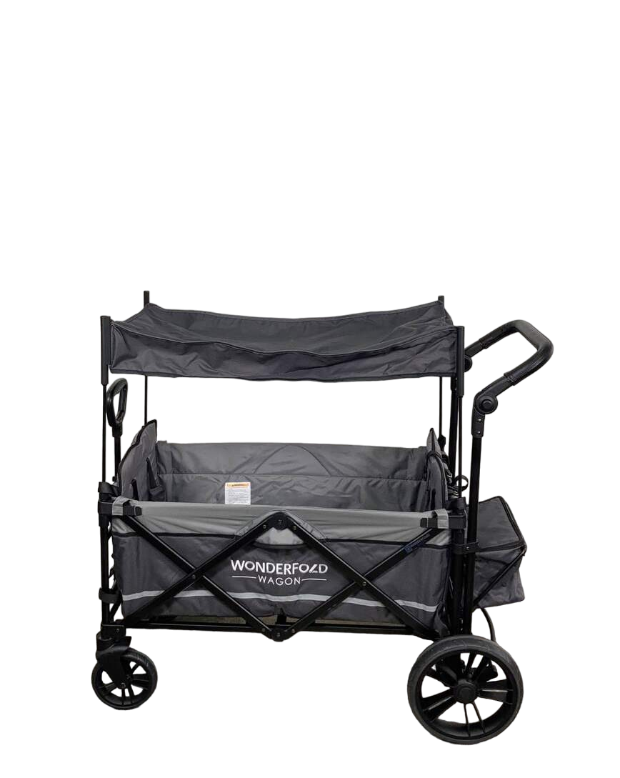 Wonderfold X2 Push + Pull Double Stroller Wagon, Stone Gray, 2021 ...