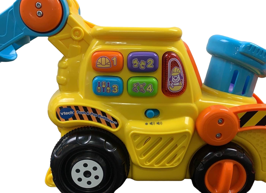 VTech Pop-A-Balls Push And Pop Bulldozer