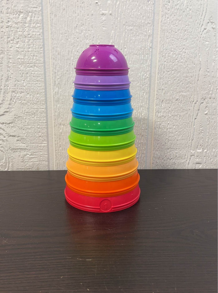 Fisher Price Brilliant Basics Stack And Roll Cups