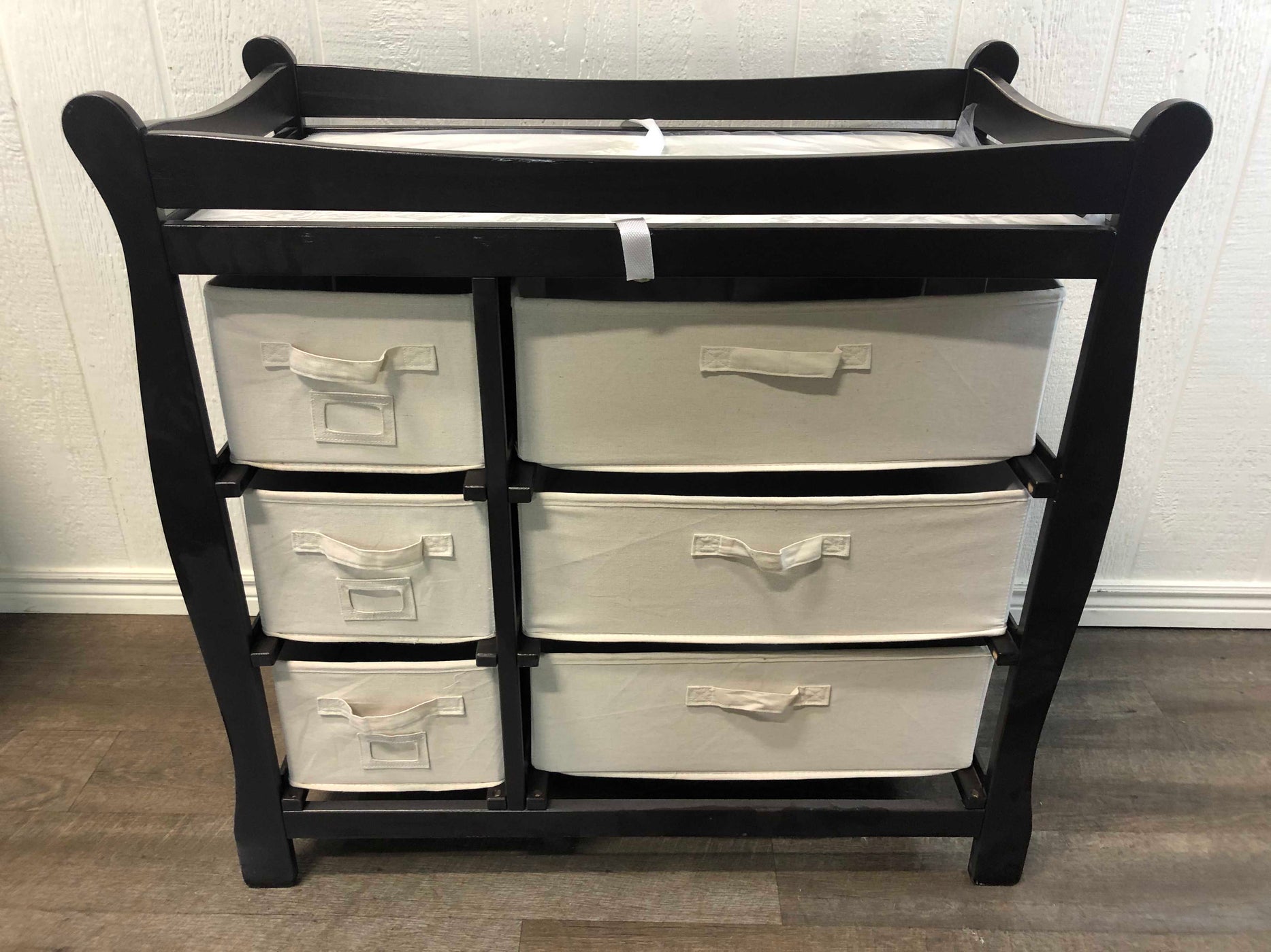 Badger Basket Sleigh Style Changing Table with Baskets — GoodBuy Gear